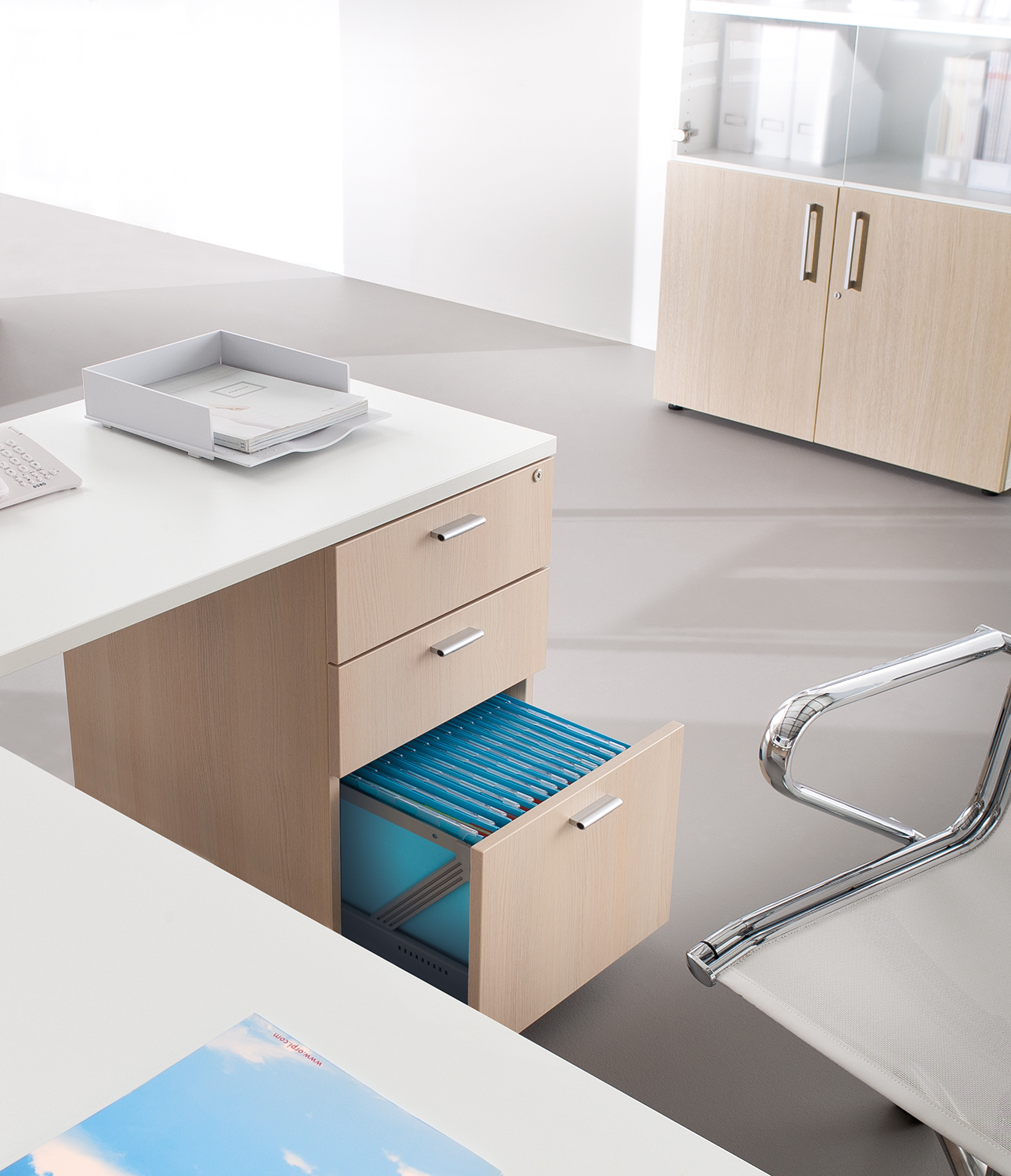 COLUMBIA caissons bois - Neveu Bureau Concept